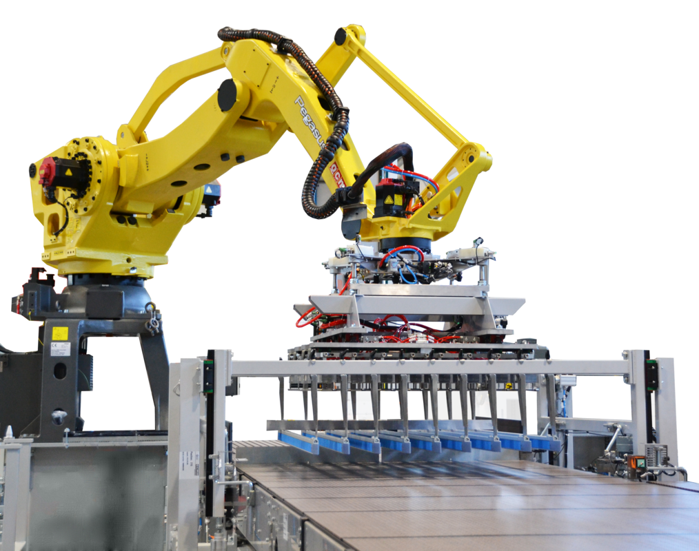 Pegasus - Robotic palletizer with layer gripper | OCME